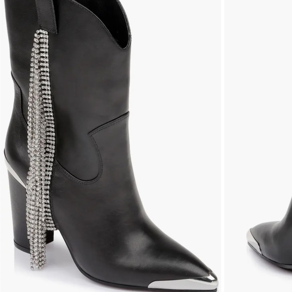 Daniel X Diamond | Shoes | Daniel X Diamond Black Leather Ankle Boots ...